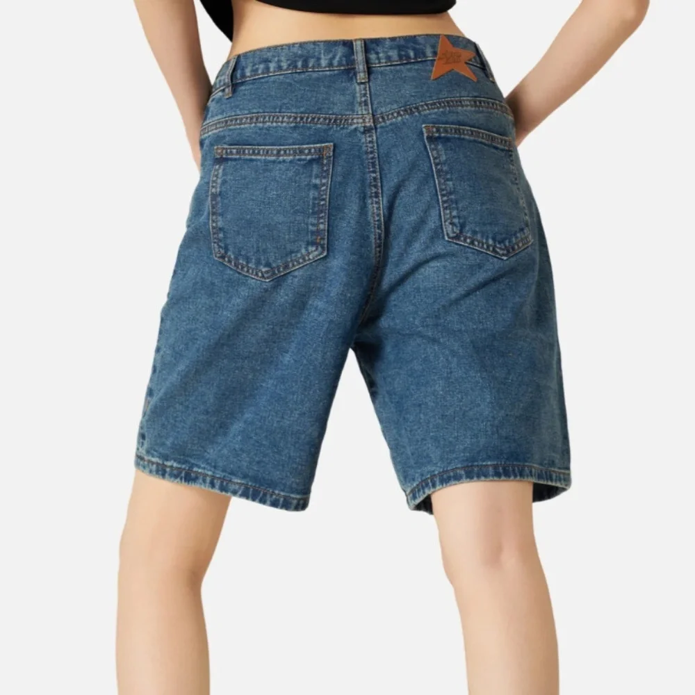Aelfric Eden | Shorts | Aelfric Eden Star Patchwork Baggy Denim Unisex ...